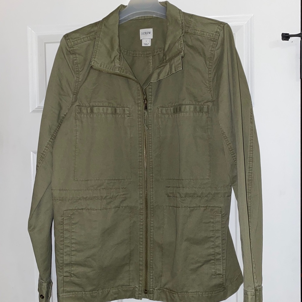 Green J. Crew Utility Style Jacket - Gem